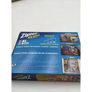 Ziploc | Storage & Organization | Ziploc Big Bag Xl Double Zipper ...